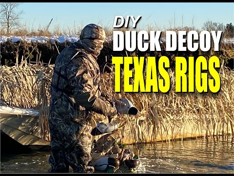 How to easily make Duck Decoy Texas Rigs - YouTube