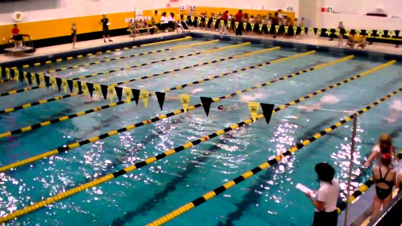 Hannah, Karla, and Erika's 50 freestyle WAM swim club - YouTube