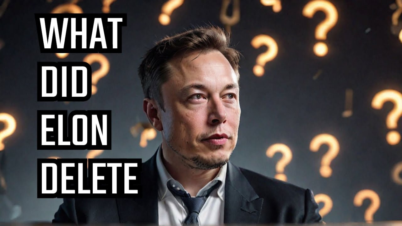 What's Behind Elon Musk's Mysterious Deleted Tweet? - YouTube