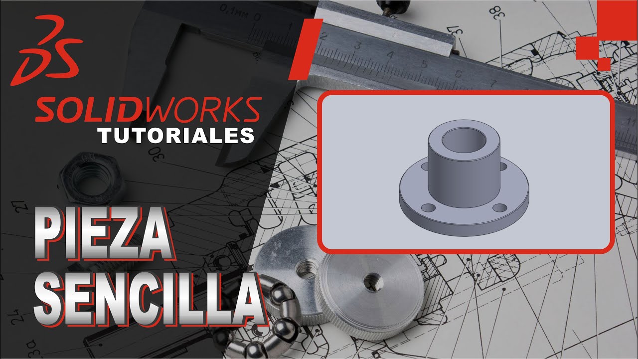 Ejercicio 2 en SolidWorks : Extruir saliente y Extruir corte. - YouTube