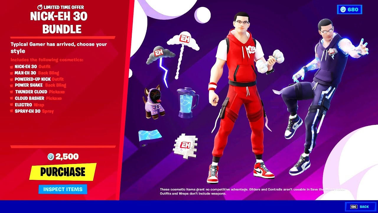 NickEh30 Icon Series Skin in Fortnite! 😱 (FINALLY) - YouTube