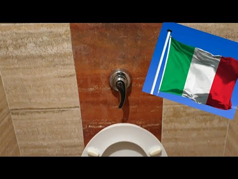 🇮🇹 ITALY TOILET 38 🇮🇹 = "Flushometer and Unknow Wallhung Bowl" - YouTube