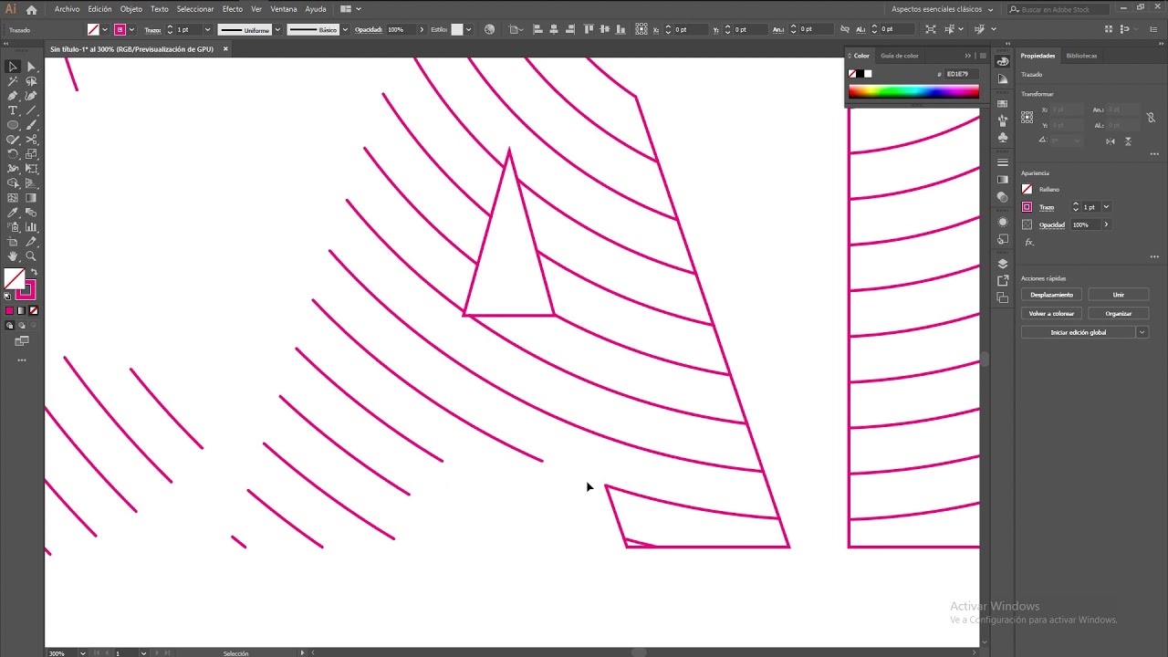 Ilustrator Skill- Como rellenar letras con lineas - YouTube