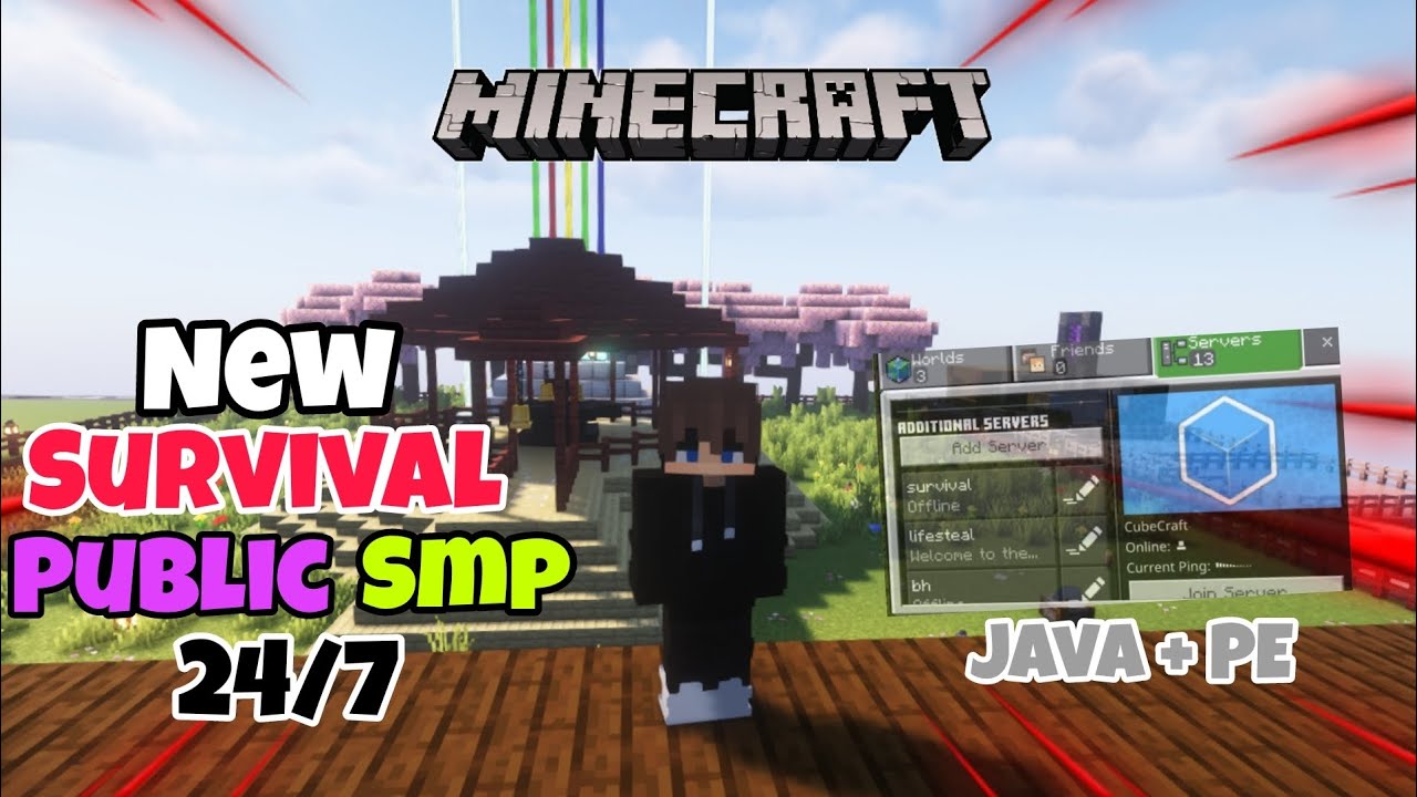 🔥 MINECRAFT | 24/7 SURVIVAL SMP | FOR FOR JAVA/MCPE | ALWAYS ONLINE ...