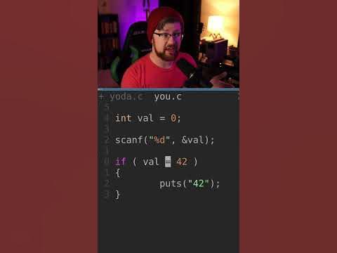 Why Some Programmers Code Like Yoda - YouTube