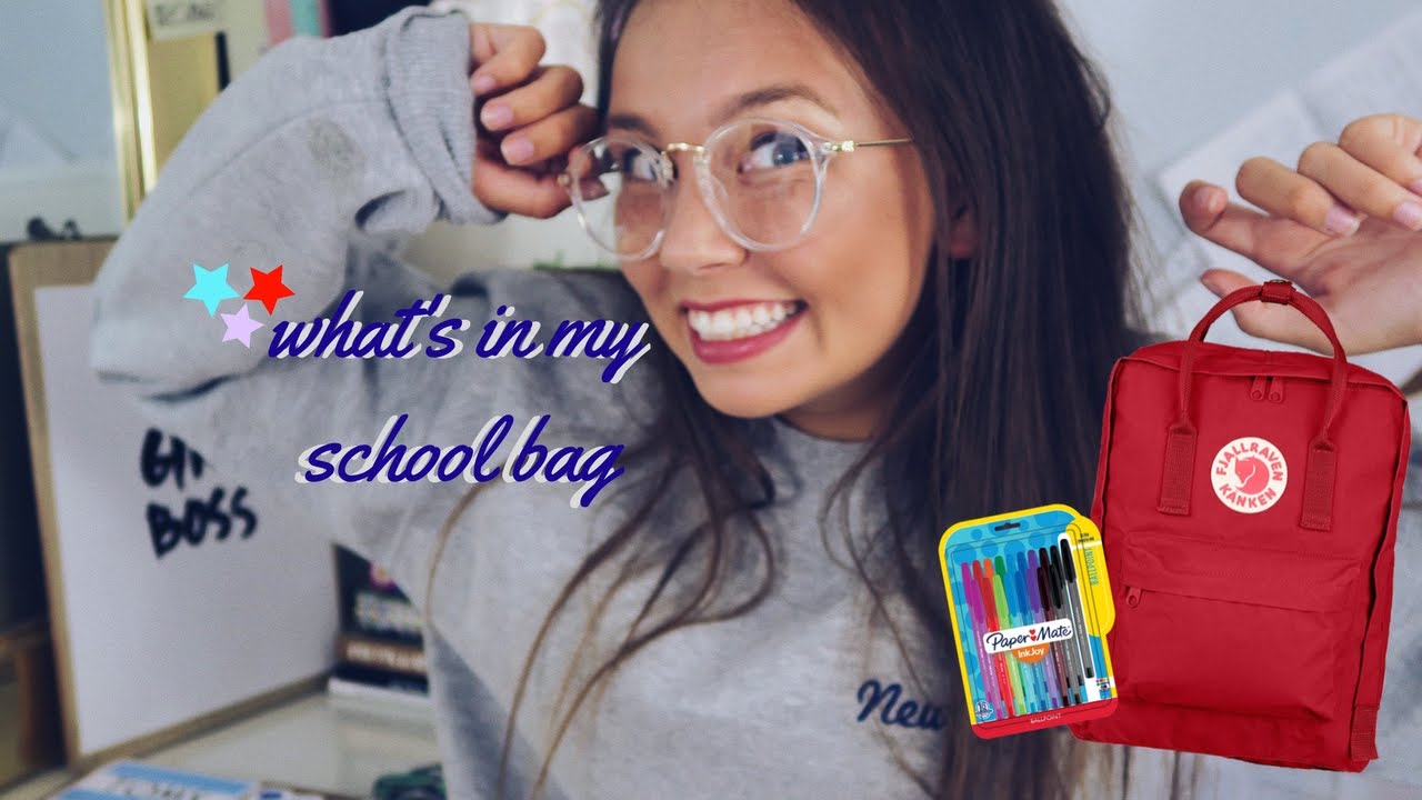 WHAT'S IN MY BACKPACK I REDBUBBLE STICKER REVEAL I BACK TO SCHOOL 2017-2018 - YouTube