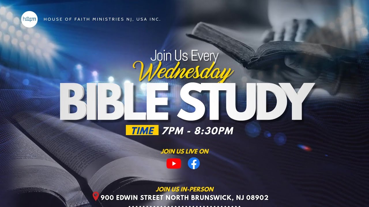 WEDNESDAY BIBLE STUDY | Deacon Thomas Adjei - YouTube