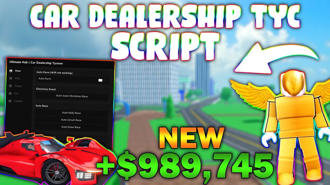 *UPDATED* Car Dealership Tycoon Script (PASTEBIN 2023) (MONEY FARM ...
