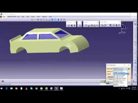 CATIA V5 Imagine And Design Car Surface Part 1 - YouTube