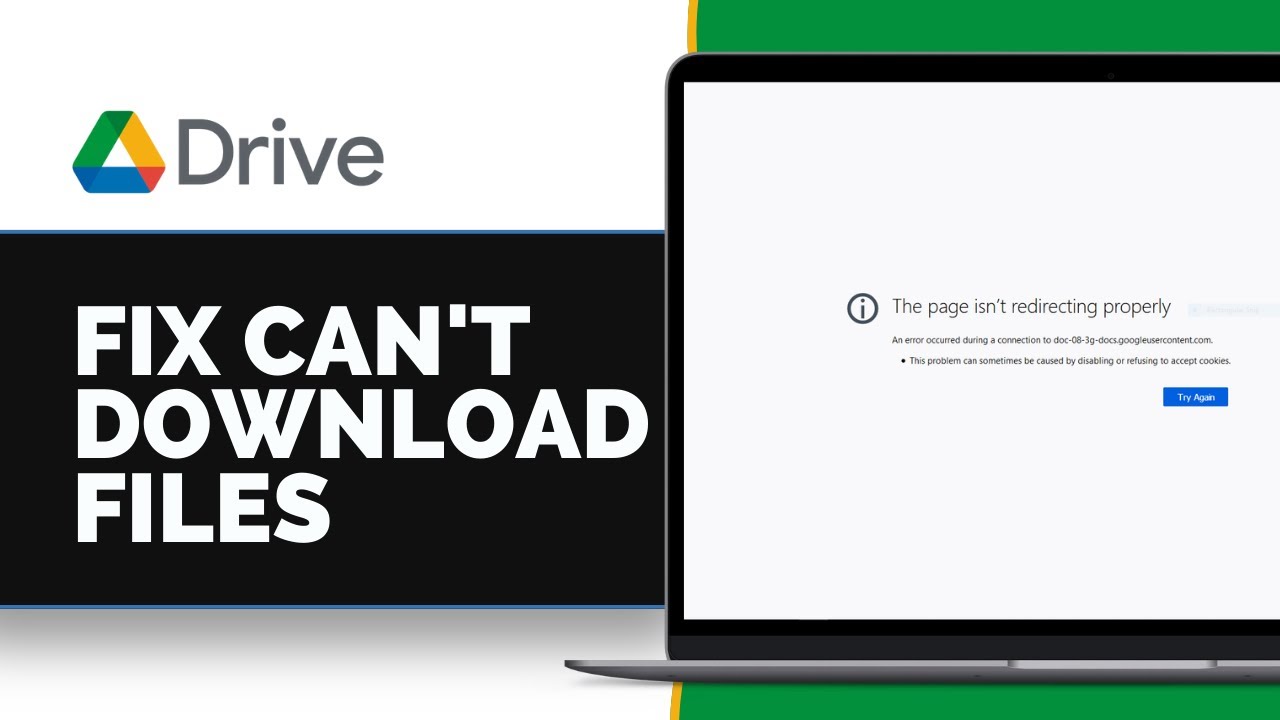How to Fix Can't Download Files on Google Drive (Solved) - YouTube