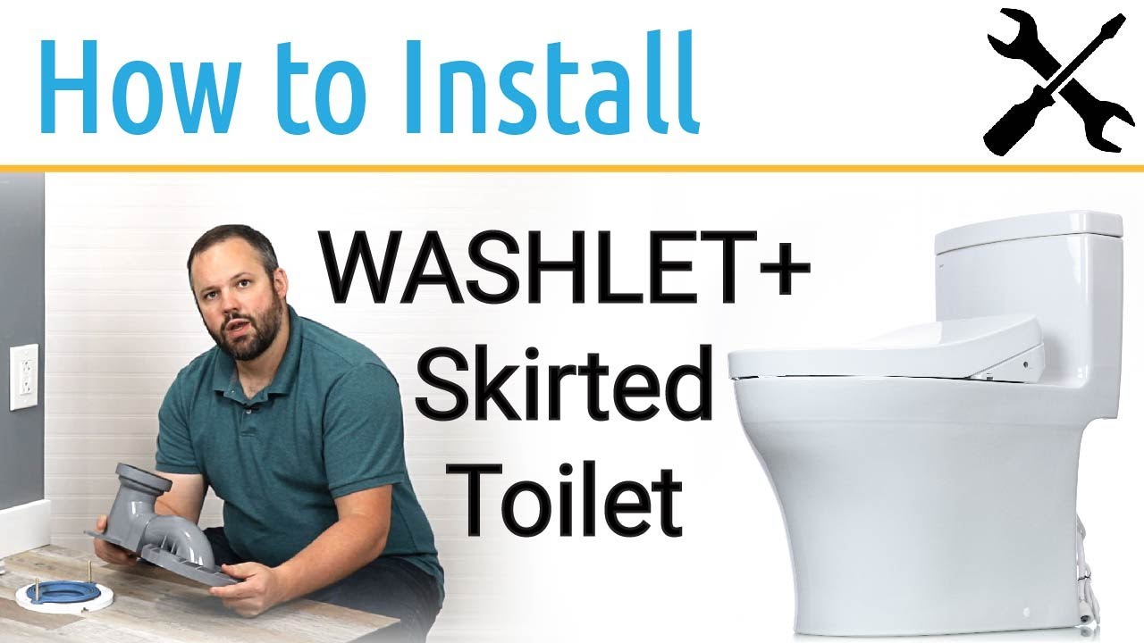 How To Install A TOTO Skirted Toilet TOTO WASHLET YouTube
