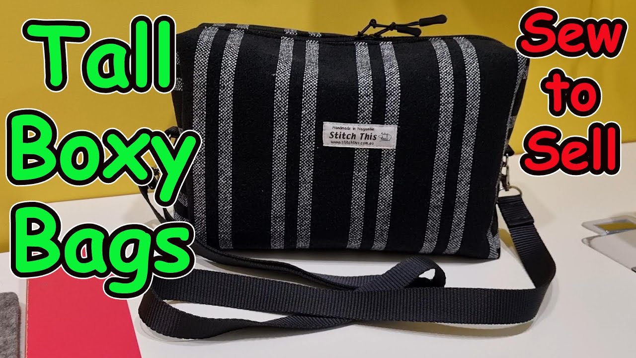 How to Sew, sell or gift these very tall boxy bags. Easy boxed corners ...