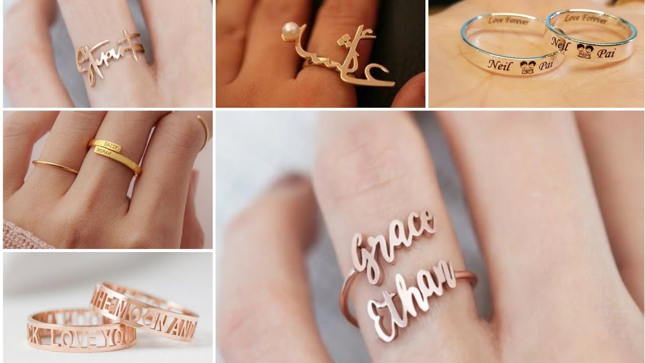 Latest Name Ring 💍 Collections...|| Gold Ring designs..|| 2020 ...