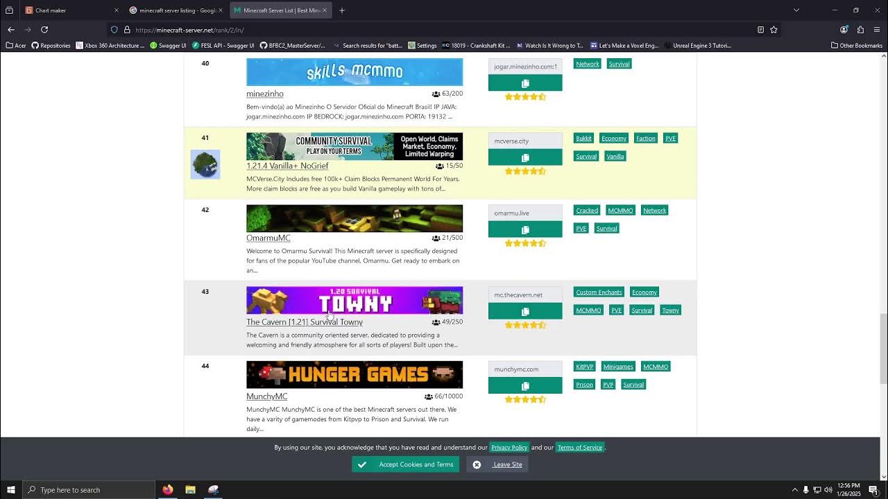 Graphing popular minecraft server modes - YouTube