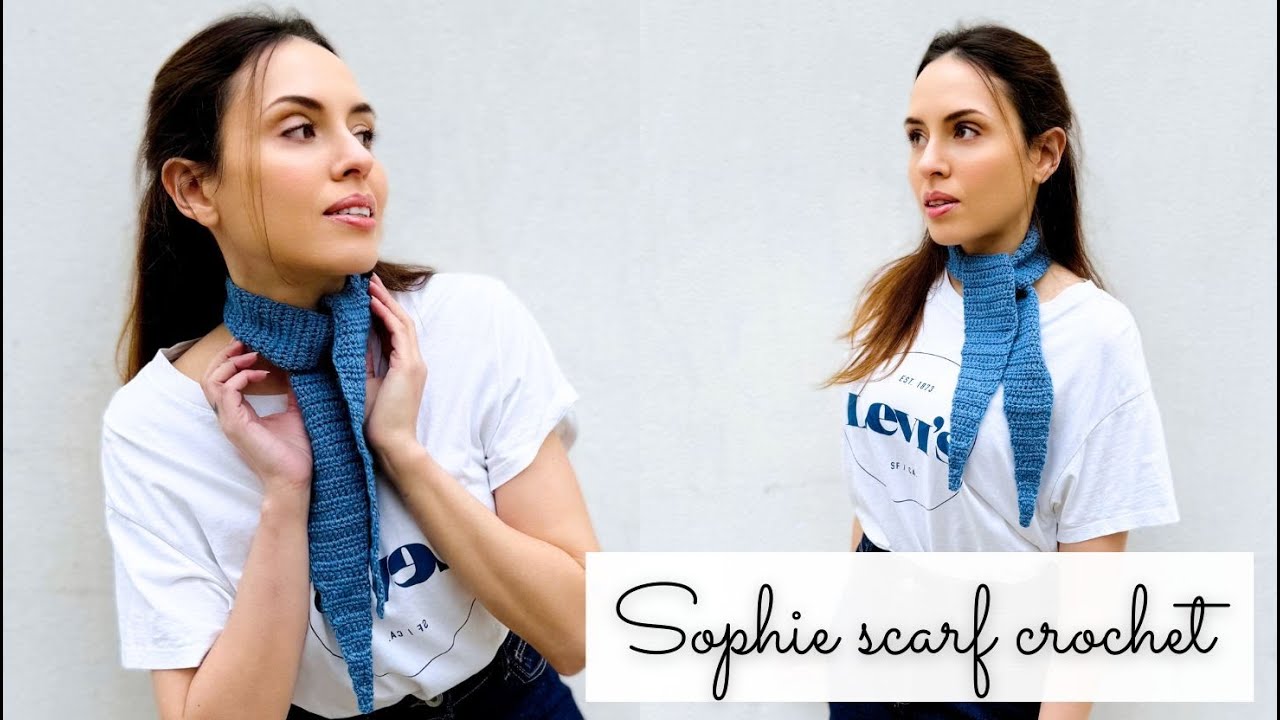 Sophie scarf crochet Inspiration | Tuto FACILE | Modèle crochet débutant Fidèle | Patron Gratuit ...