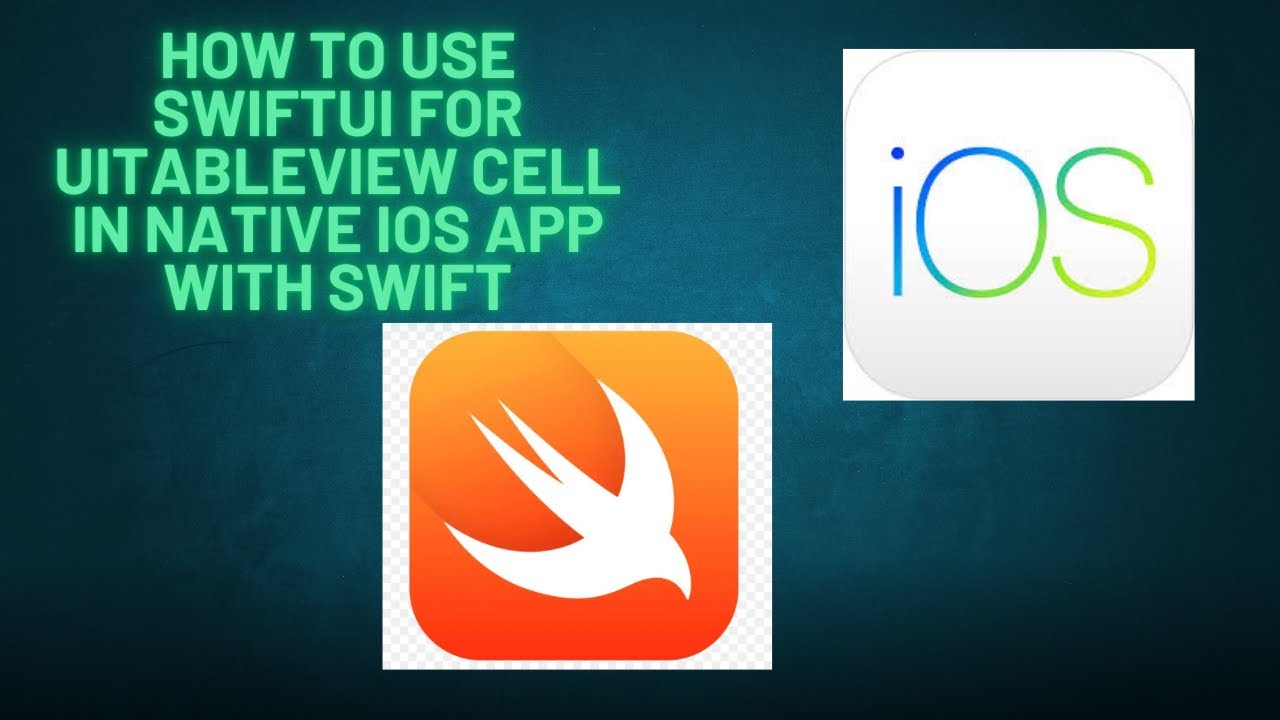 How To Use Swiftui For Uitableview Cell In Native Ios App With Swift 4261