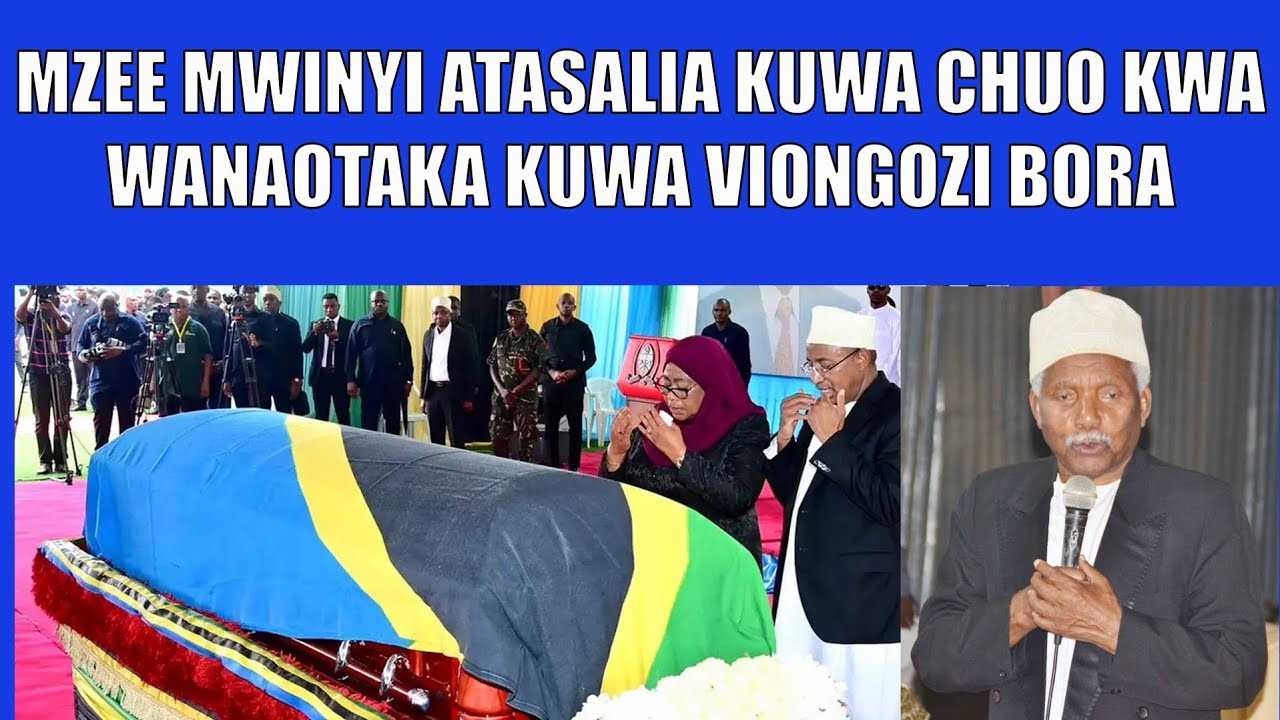 MZEE MWINYI ATASALIA KUWA CHUO KWA WANAOTAKA KUWA VIONGOZI BORA. SH ...