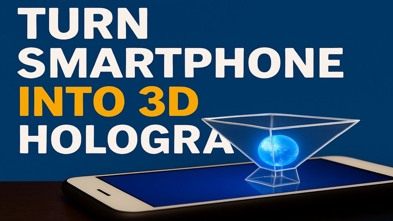 Turn your Smartphone into a 3D Hologram For Science Project diy - YouTube