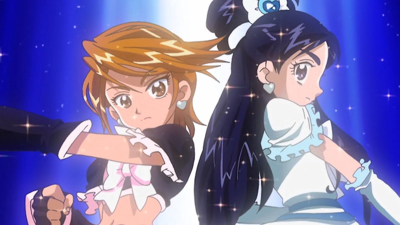 [1080p] Dual Aurora Wave! (Futari wa Precure First Transformation ...