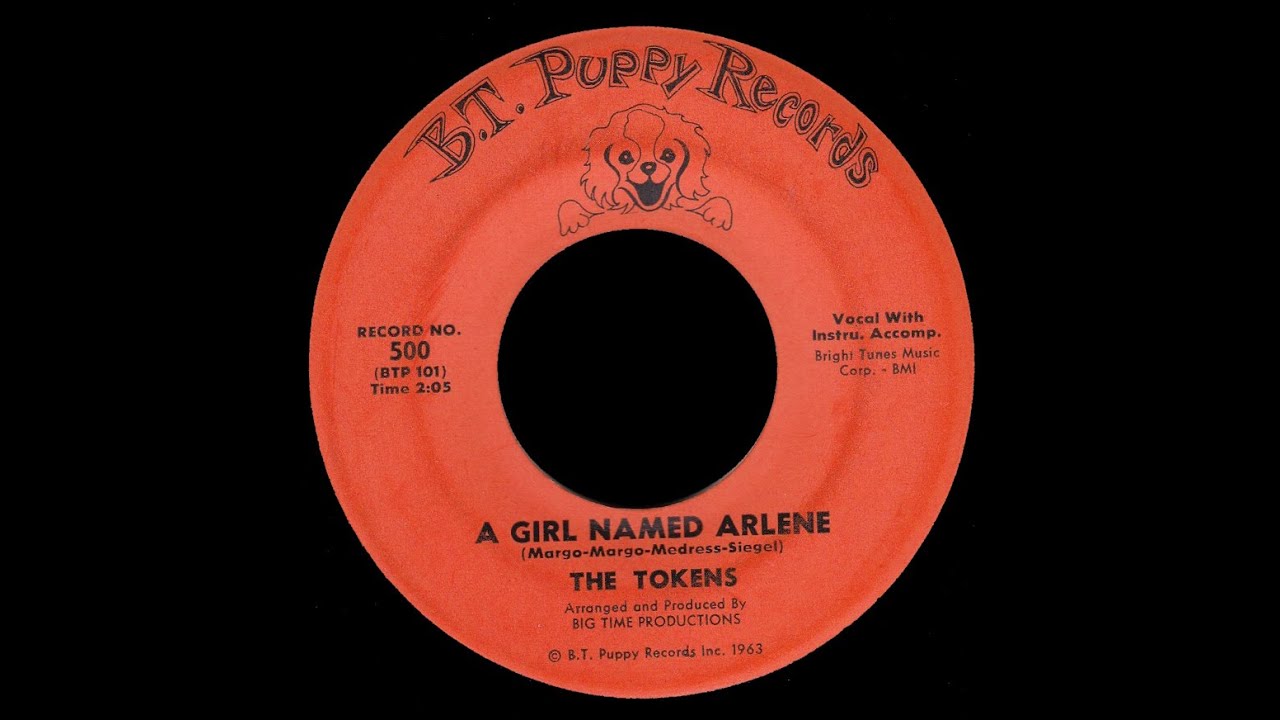 The Tokens - A Girl Named Arlene 1964 - YouTube