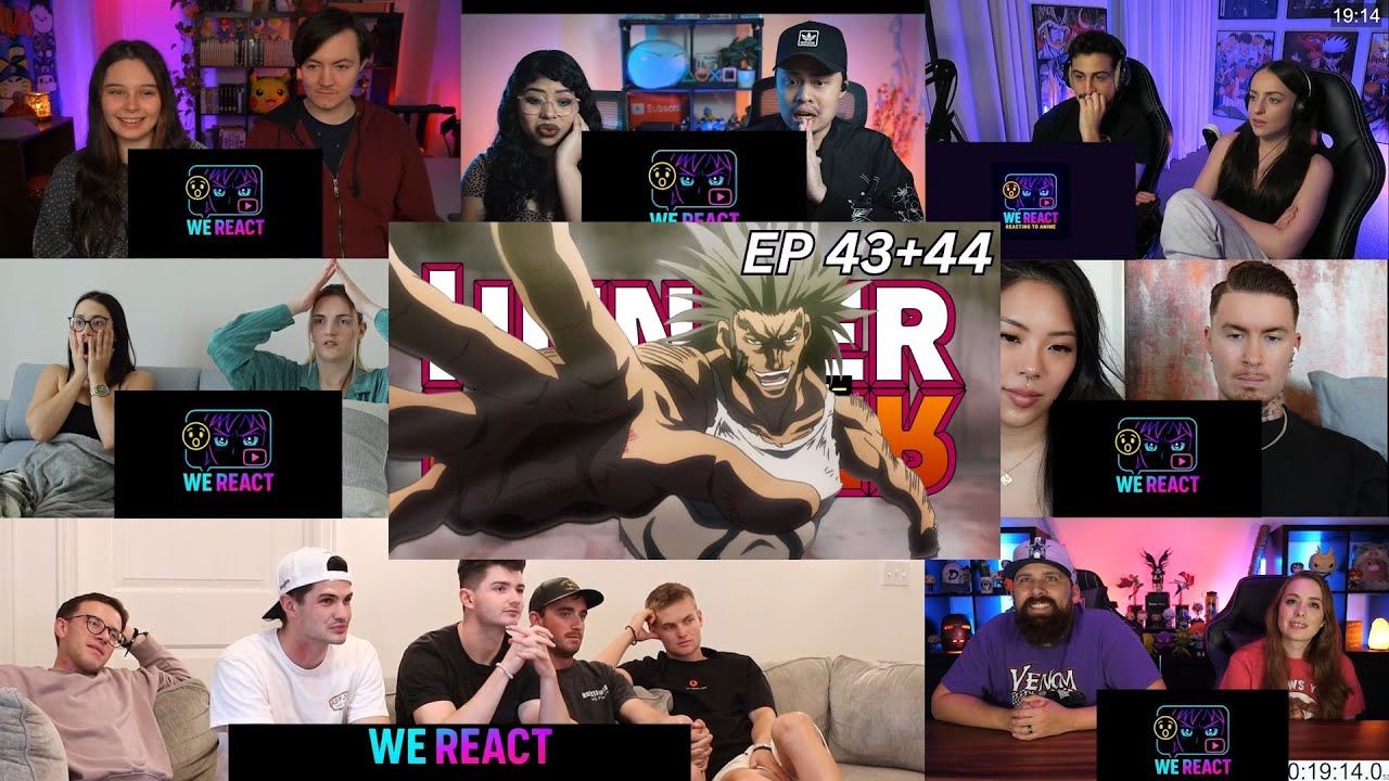 Hunter x Hunter Episode 43-44 | Reaction Mashup - YouTube
