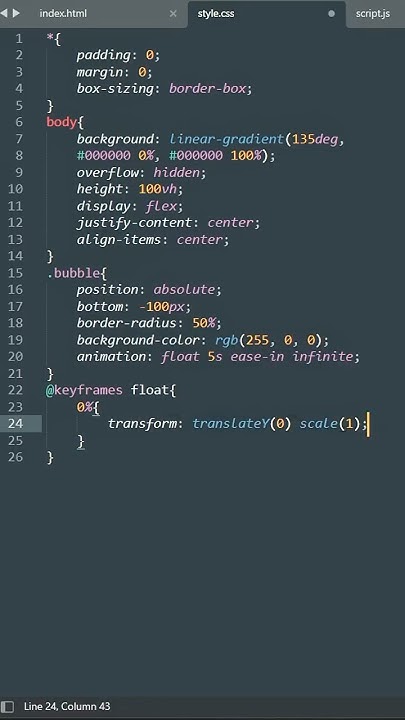 Background bubbles | HTML & CSS - YouTube