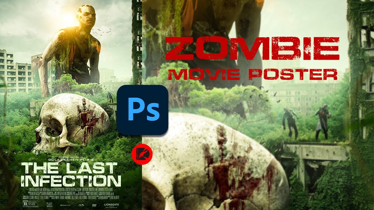 Turning a Normal Photo into a ZOMBIE MOVIE POSTER in Photoshop ...