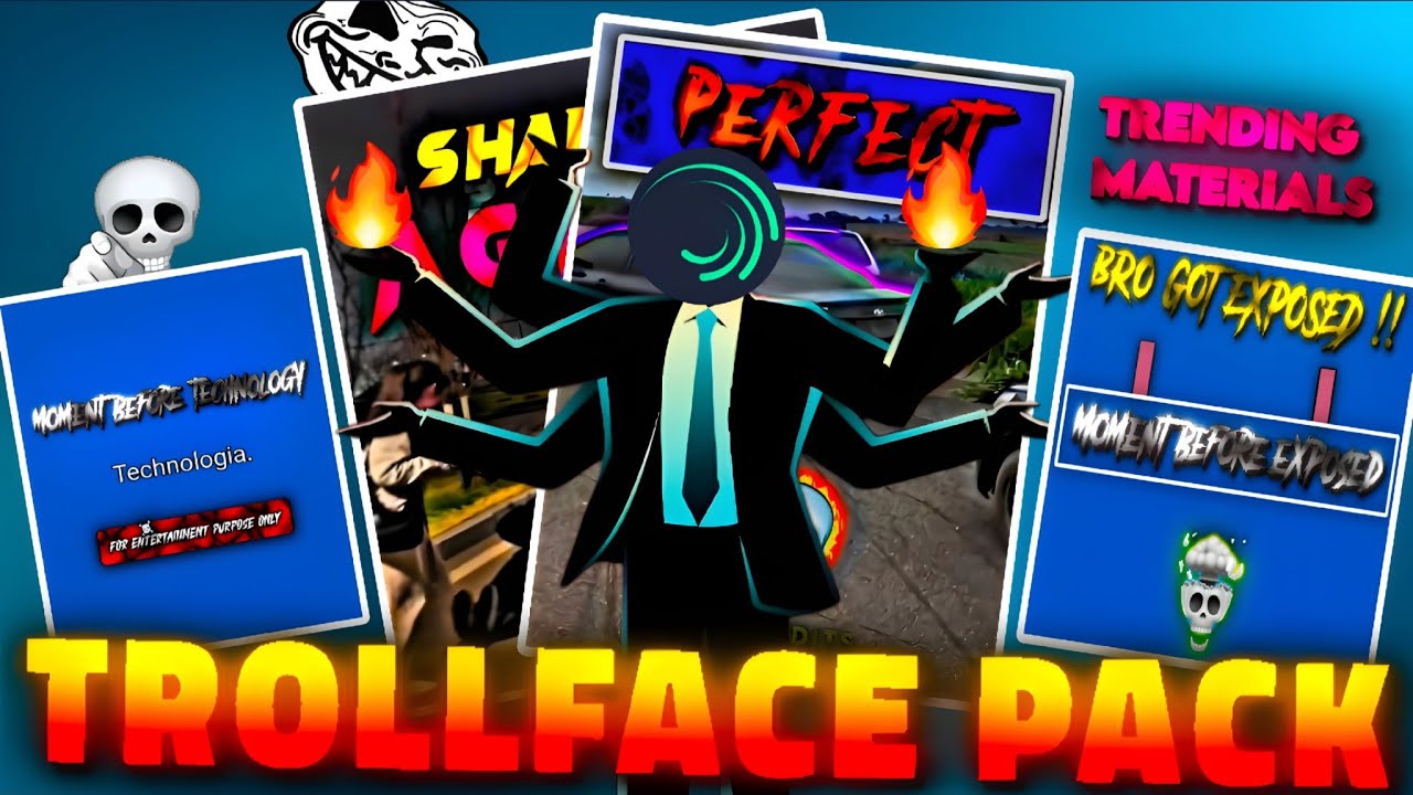 [Trollface Pack] My Using Troll Face | Text editing pack | 🔥💀 - YouTube