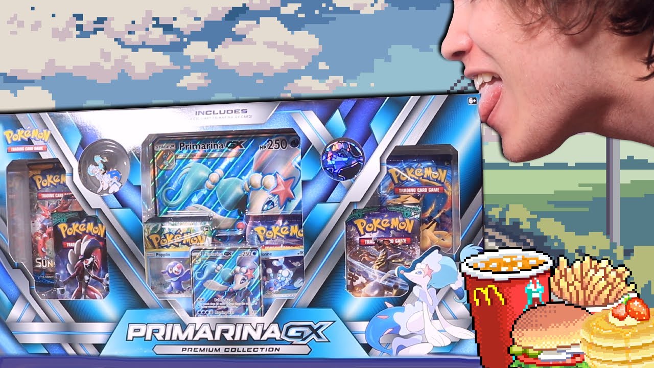 E̶a̶t̶i̶n̶g̶ Opening a Big Blue Premium Pokemon Box - YouTube