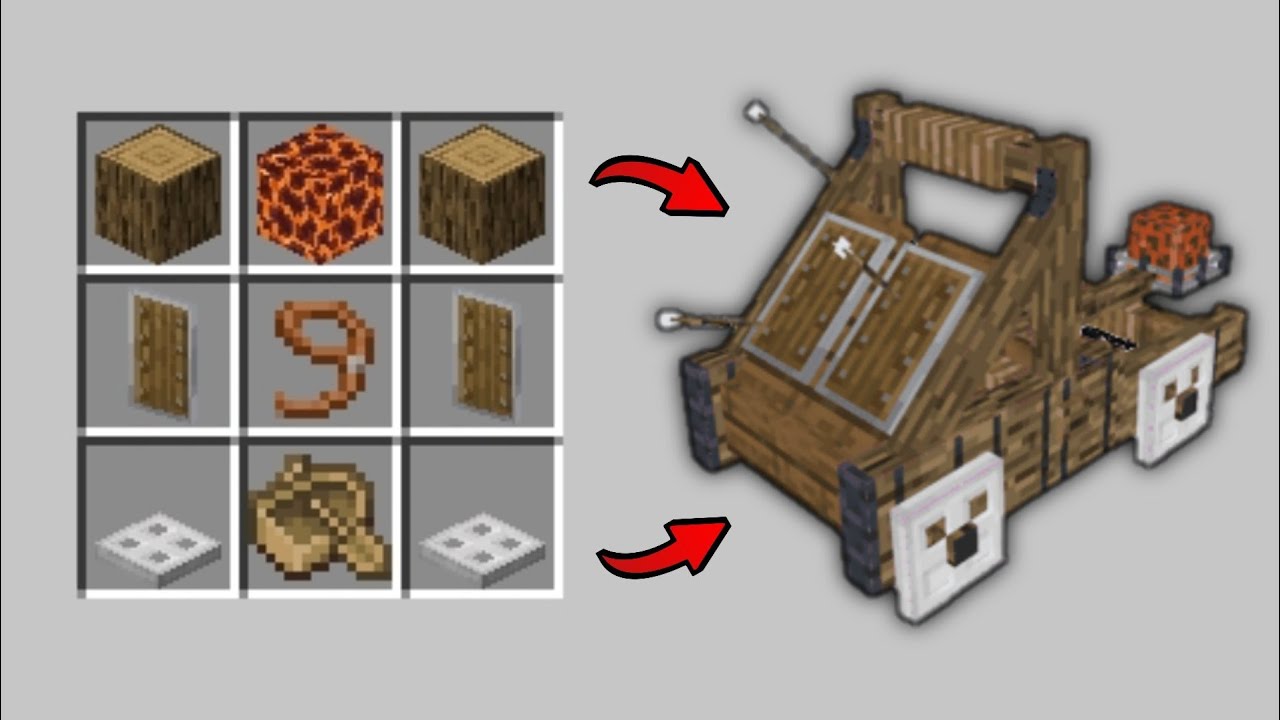 MOD CATAPULT MCPE | SMASHER CATAPULT ADDON - YouTube