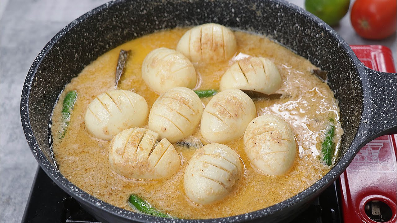 রাজকীয় স্বাদে সহজ ডিমের কোরমা রেসিপি | Dimer Korma Recipe | Shahi ...