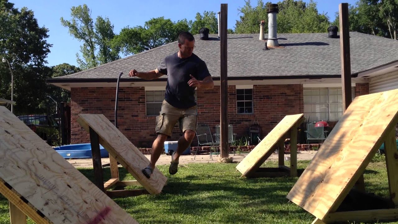 Quad Step Practice Ninja Warrior - YouTube