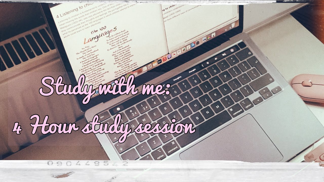 Study with me: 4 HOUR STUDY SESSION ON MY M1 MACBOOK PRO - YouTube