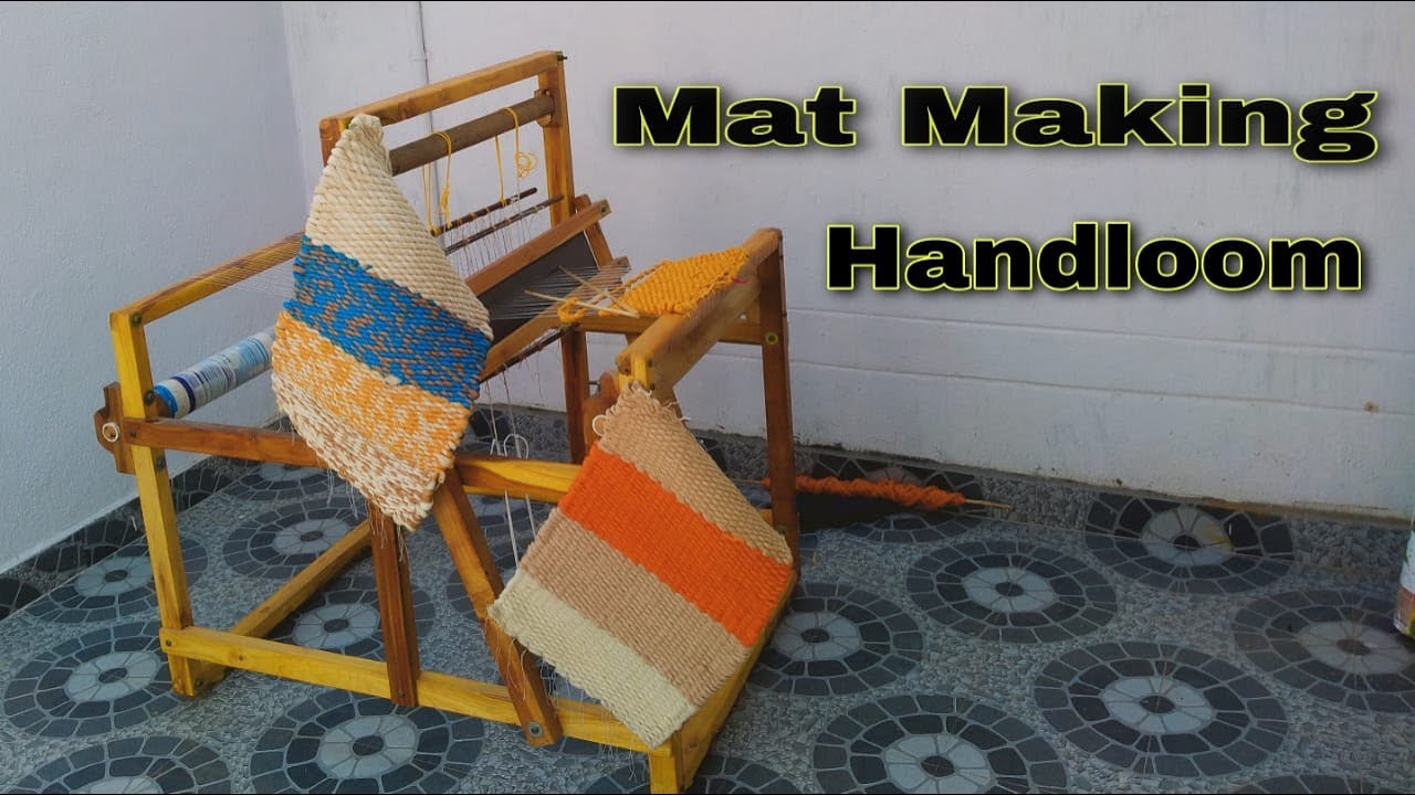 Floor Mat Making Machine | Handloom craft - YouTube
