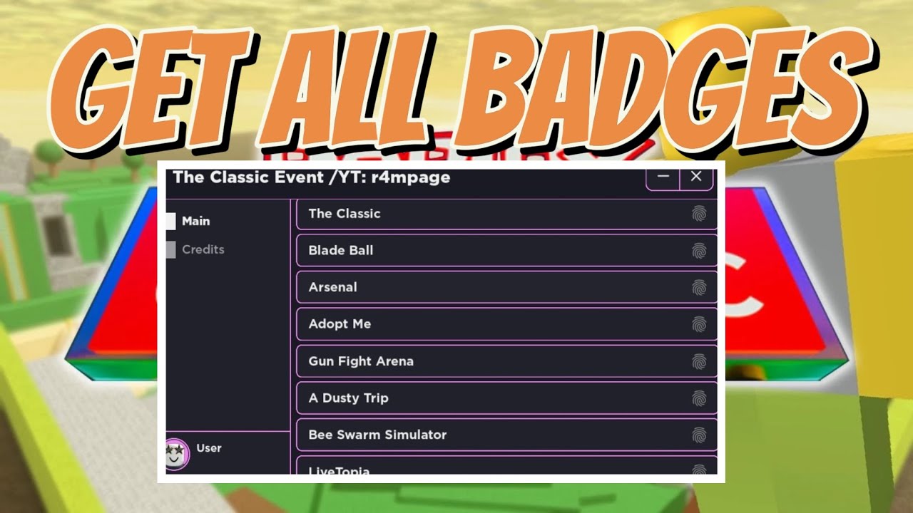The Classic Roblox Script Get All Badges Get Tix | Blade Ball, Bee ...