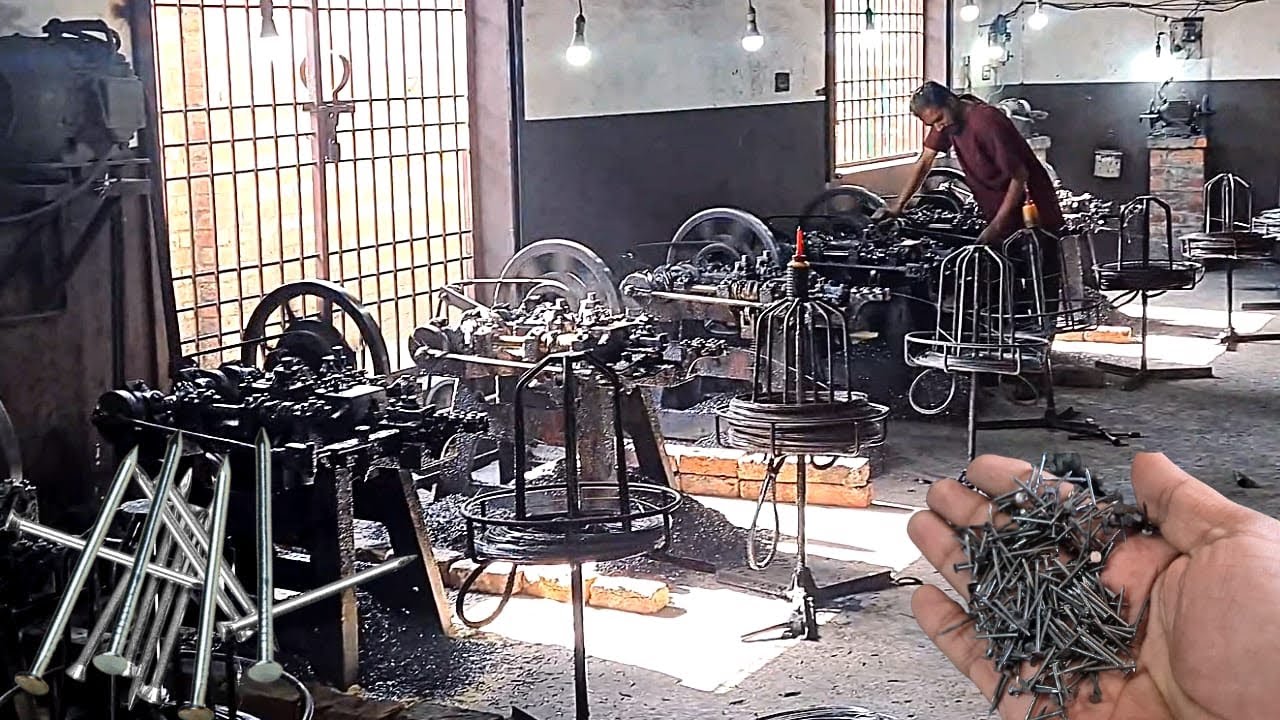 60 Million Nails In One Day | Now I know How They Manufacture Iron ...
