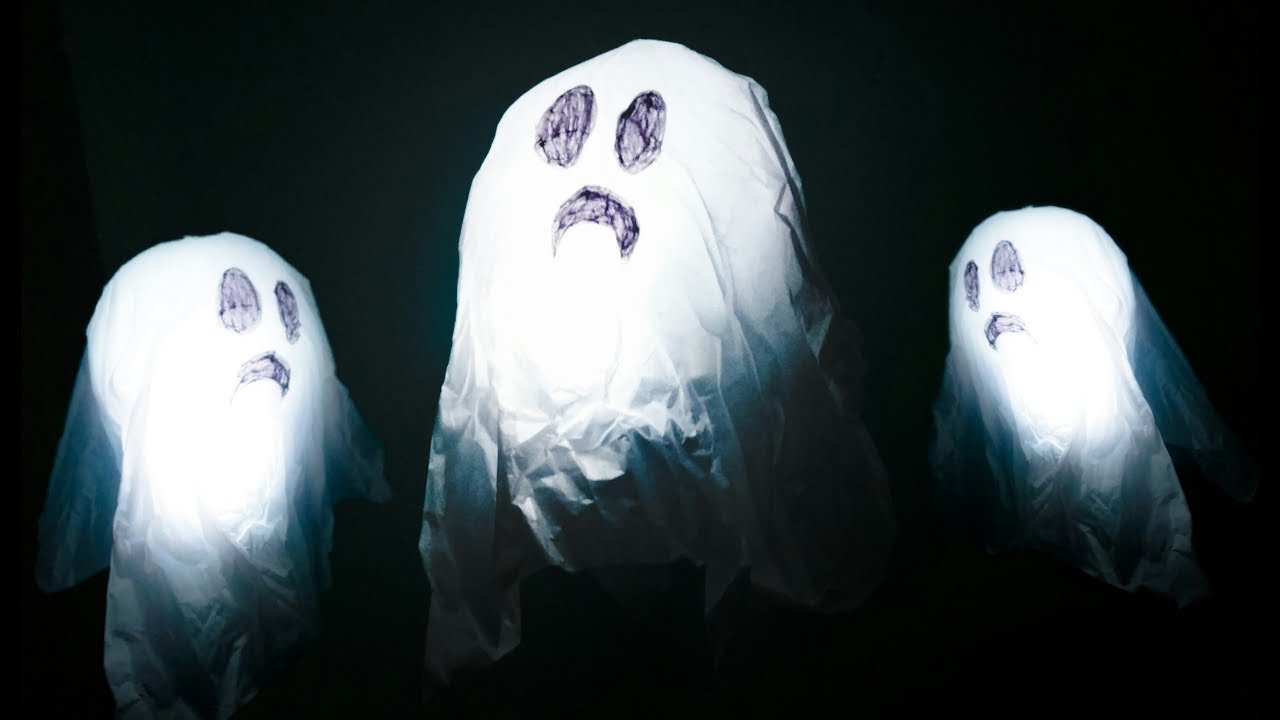 Halloween Decorations How To Make A Floating Ghosts Youtube