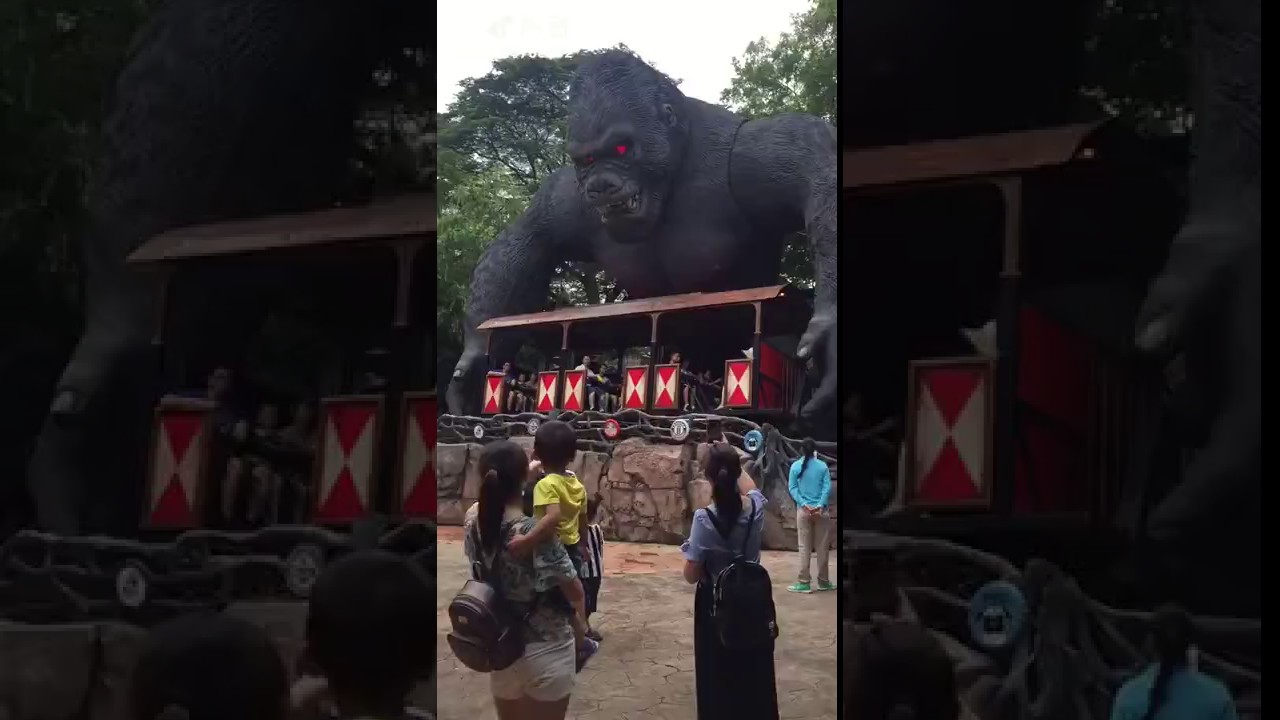 King Kong amusement ride in China - YouTube