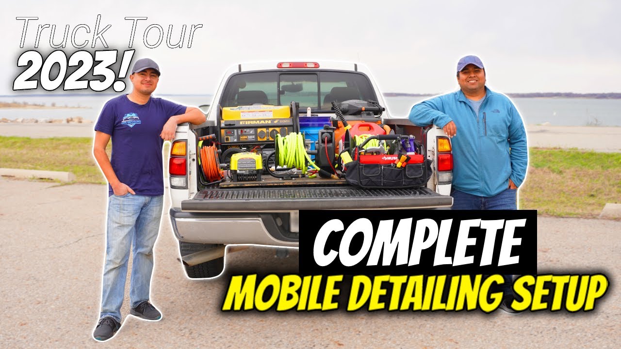 Mobile Detail Set Up Tour (Truck Set Up) - YouTube