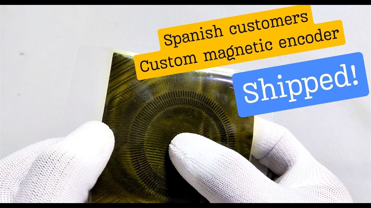 2-track rubber ring magnets for encoder/sensor shipped - YouTube