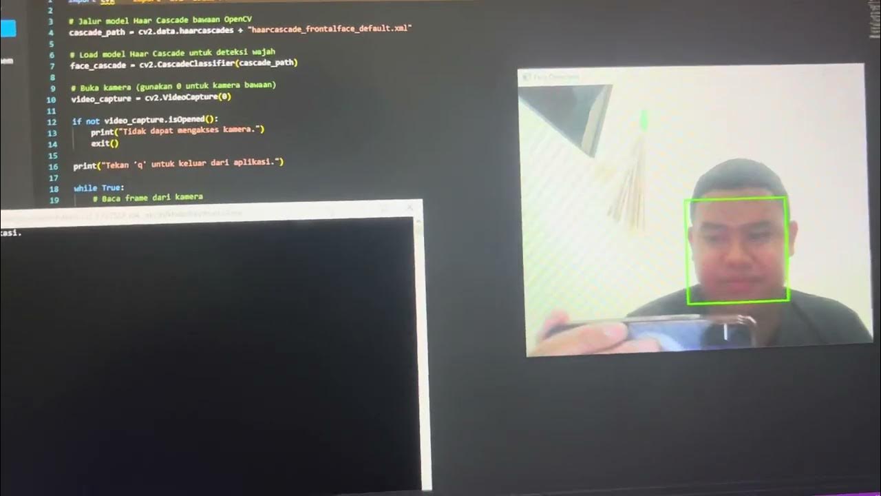 Instalasi OpenCv-python dan demo deteksi wajah - YouTube