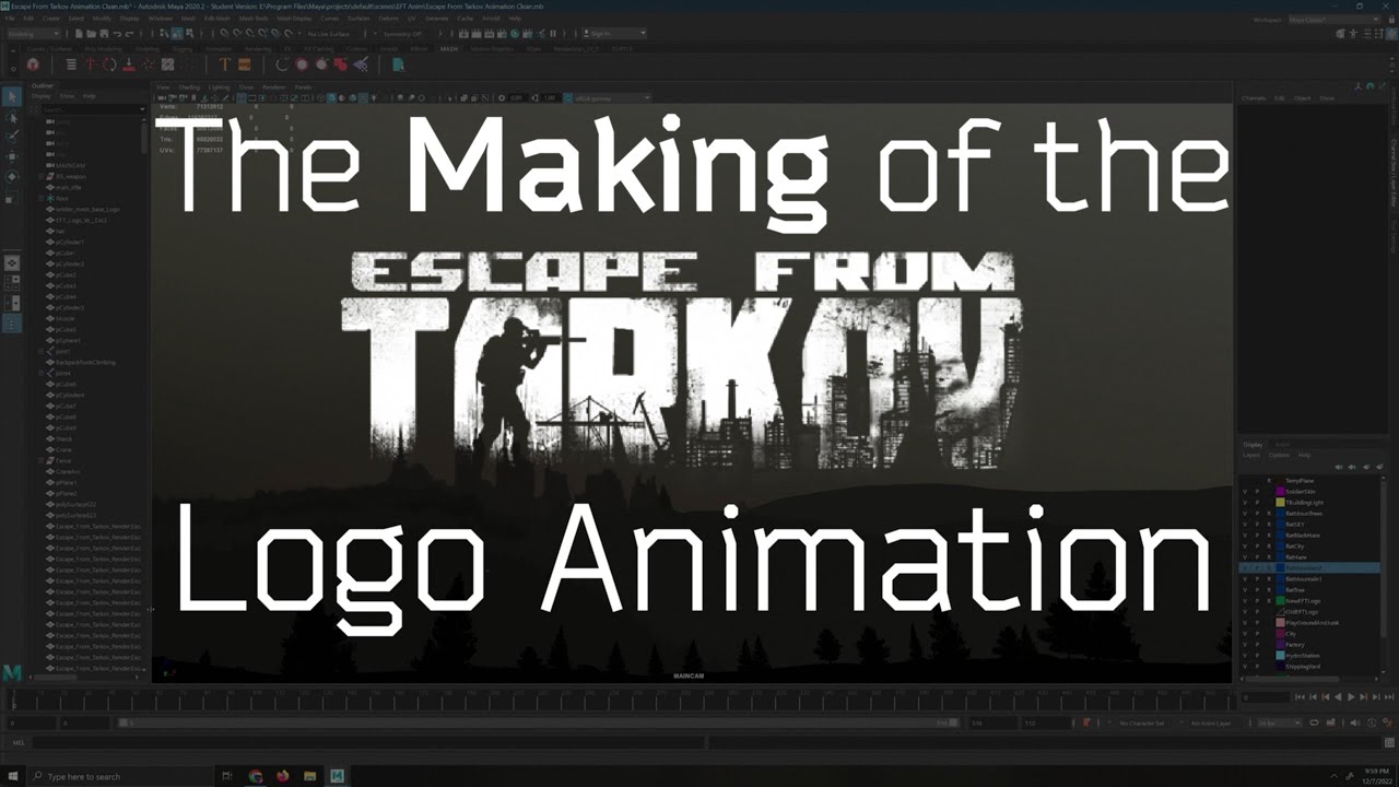The Making of The Escape From Tarkov Logo Animation - YouTube