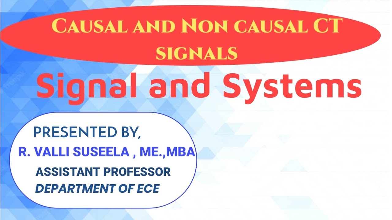 Causal and Non causal CT signals - YouTube