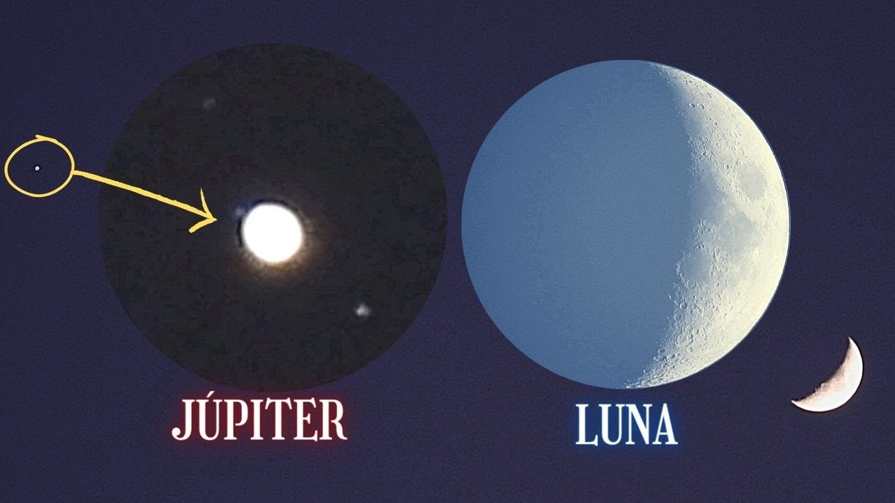 LUNA y JÚPITER (14/FEB) - YouTube