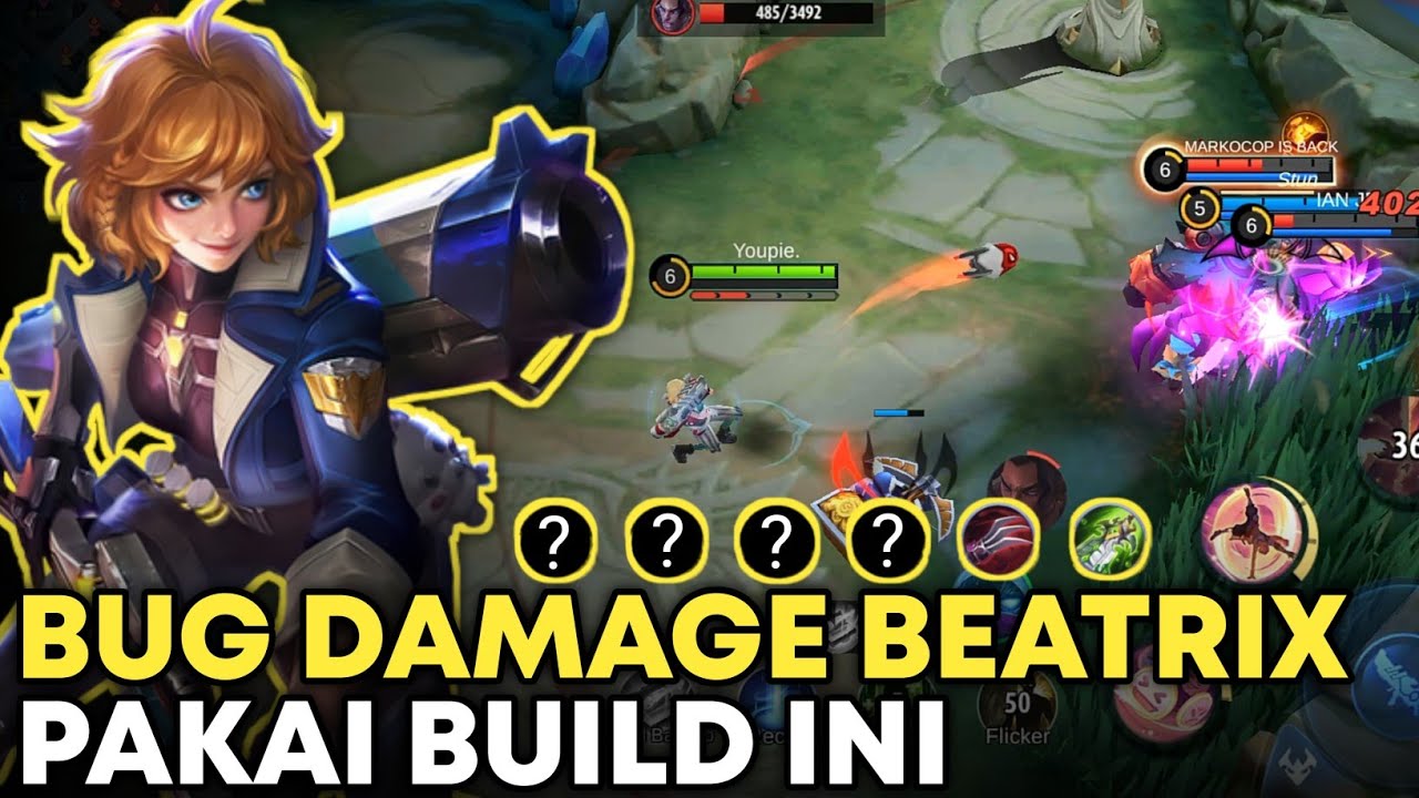 BUG DAMAGE BEATRIX PAKAI BUILD INI | MOBILE LEGENDS - YouTube