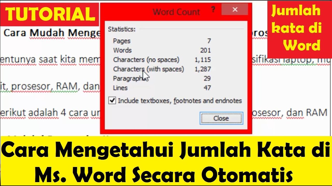 Cara Mengetahui Dan Memunculkan Jumlah Kata Di Ms Word Secara Otomatis ... Cara Mengetahui Dan Memunculkan Jumlah Kata Di Ms Word Secara Otomatis ...