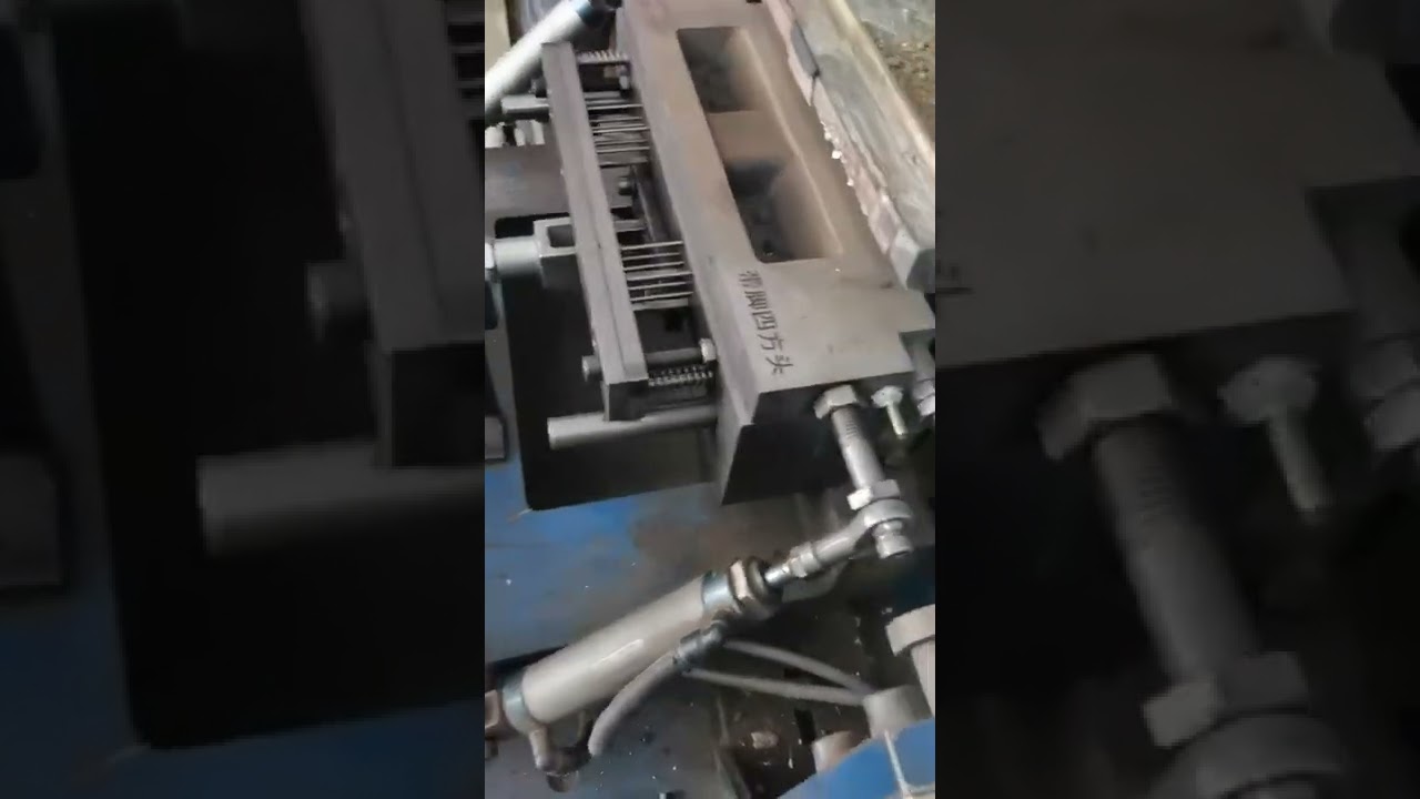 Lead acid battery terminal casting mold testing - YouTube