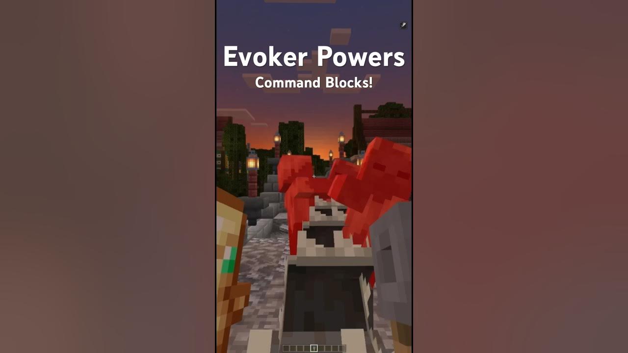 Evoker Powers in Vanilla Minecraft! #minecraftbedrock #minecraft #commandblock - YouTube