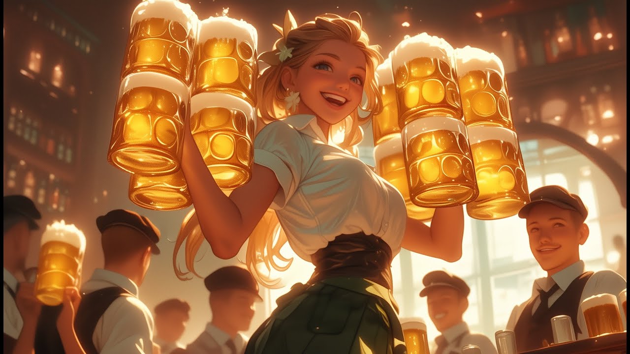 Oktoberfest Beer Maid in Tavern - Medieval Fantasy Music for Relaxation ...