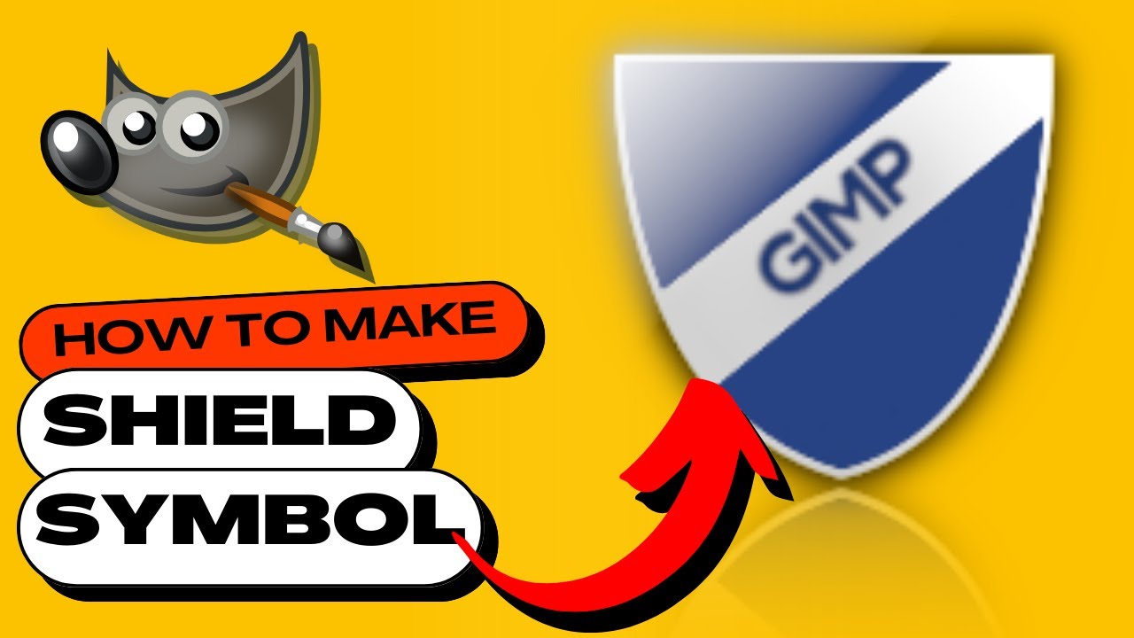 GIMP Tutorial: Create a Shield Symbol or Shield Icon - YouTube
